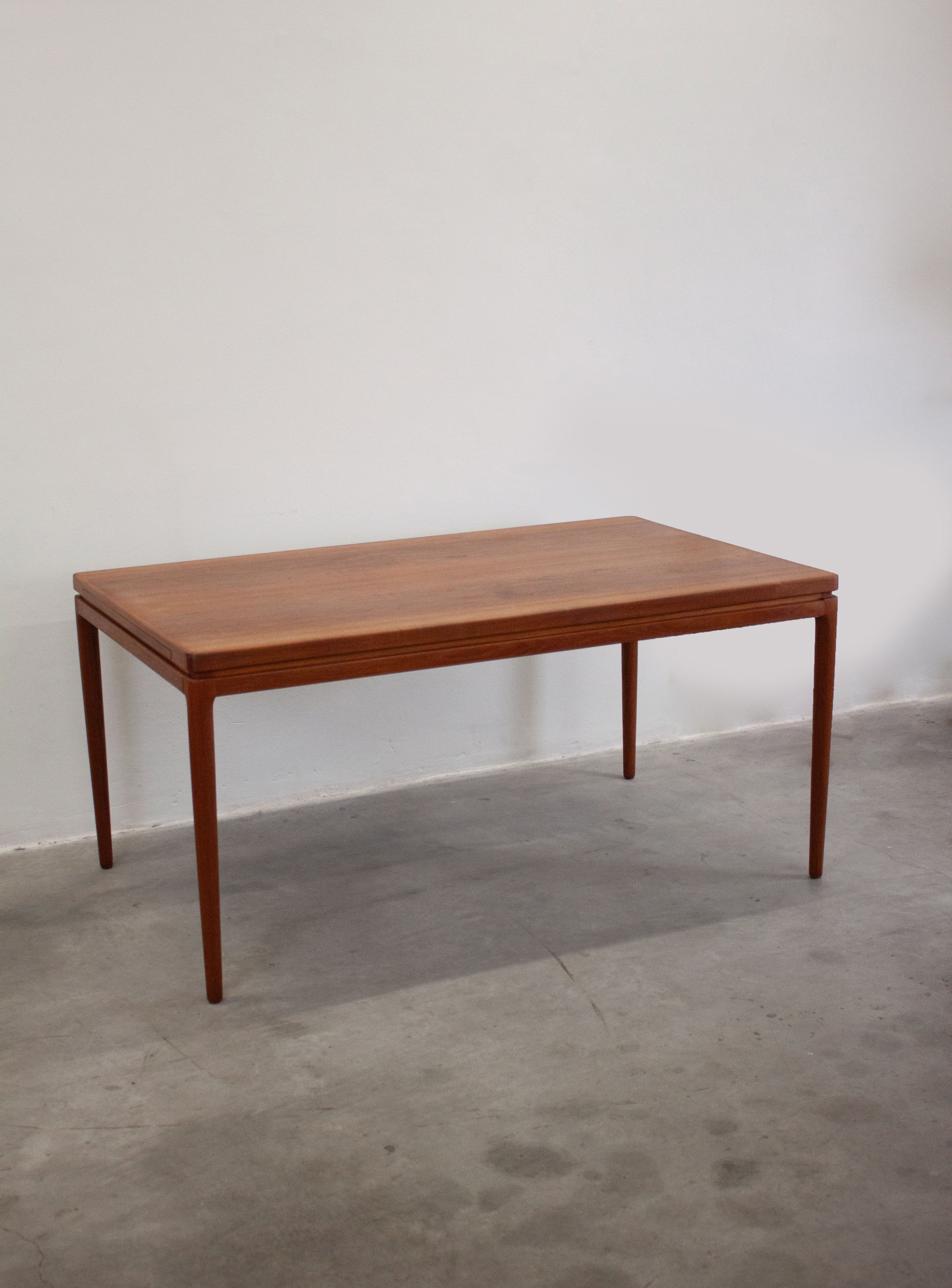 Christian Linneberg Double Extending Dining Table by Johannes Andersen ...